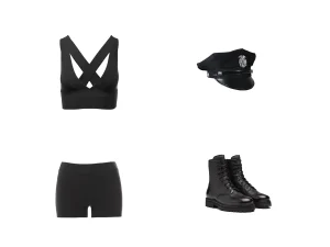 Female-Police-Workout-Costume - PUBLIC MYTH ACTIVEWEAR